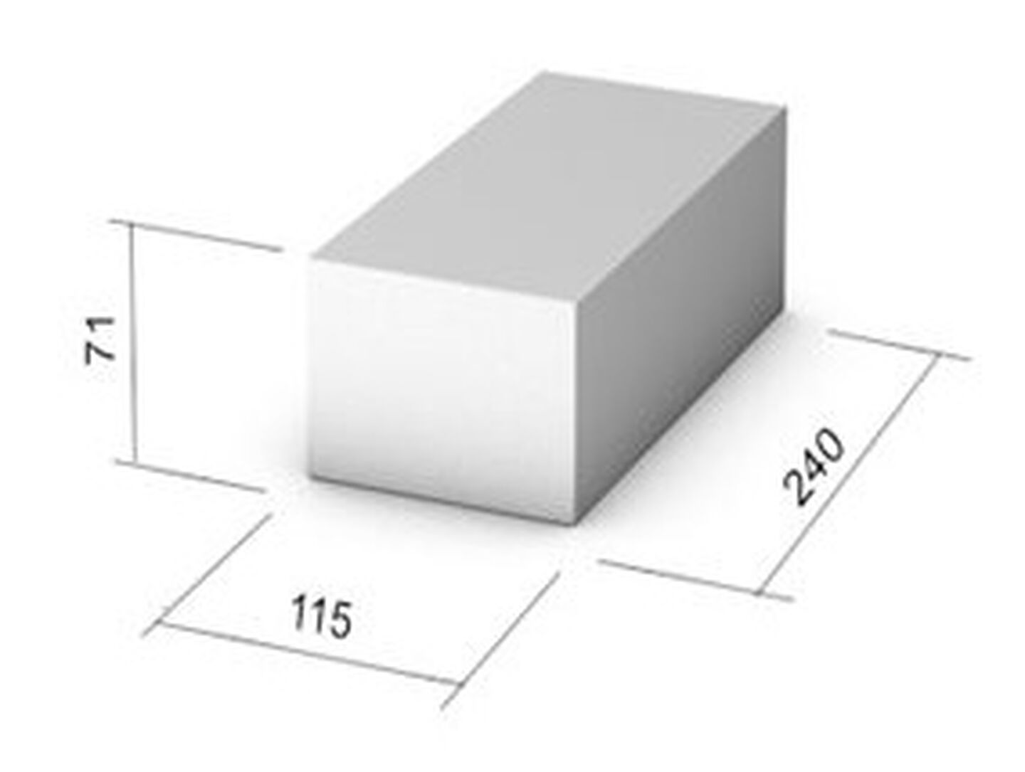Cihla lícová NF KM Beta bílá – 240 × 115 × 71 mm | PRO-DOMA ...