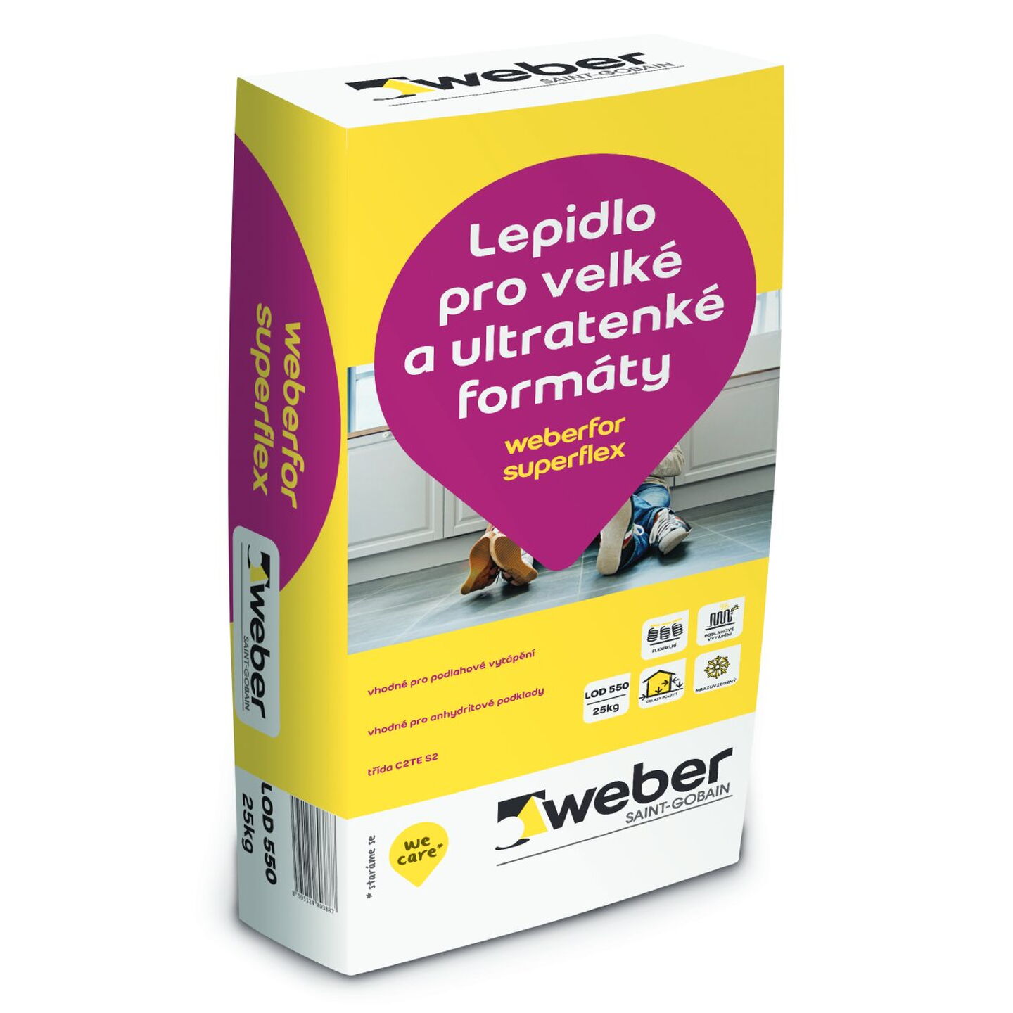 Lepidlo weberfor superflex C2TE S2 – 25 kg | PRO-DOMA - Stavebniny PRO ...