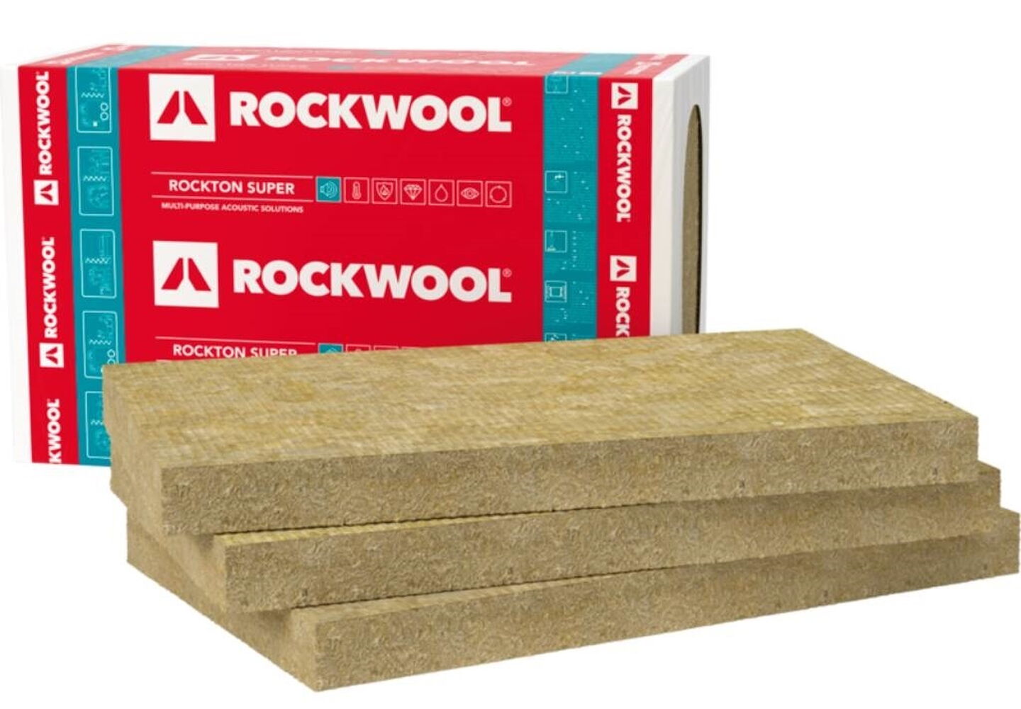 Izolace tepelná Rockwool Rockton Super 60 mm desky – 6,25 m²/bal | PRO ...